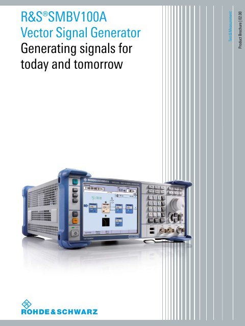 R&S SMBV100A Vector Signal Generator - Rohde & Schwarz
