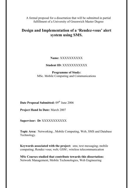 Design and Implementation of a 'Rendez-vous' alert system ... - ABRS