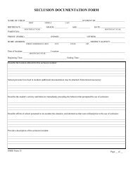 PHYSICAL RESTRAINT DOCUMENTATION FORM