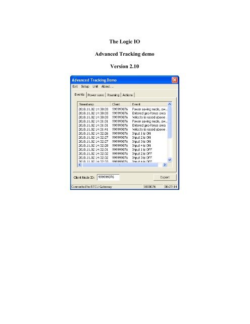 Advanced Tracking De.. - Logic IO