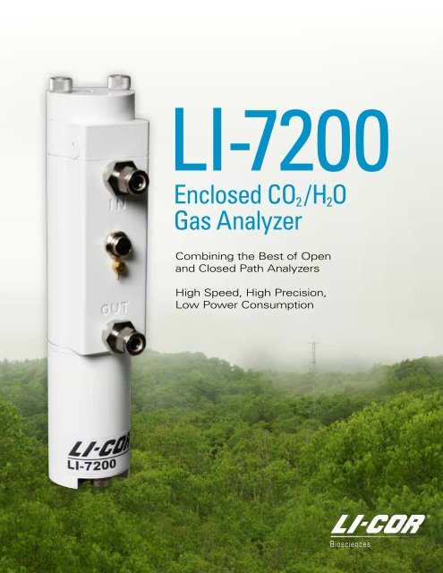 Enclosed CO2 /H2O Gas Analyzer - LI-COR Biosciences