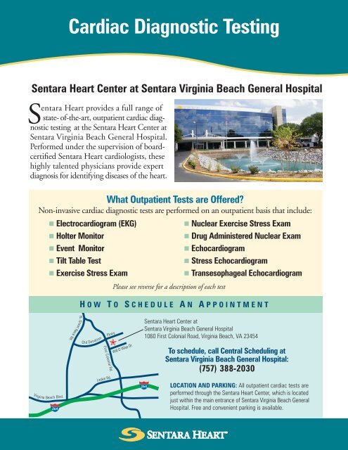 Comprehensive diagnostic cardiac testing - Sentara.com