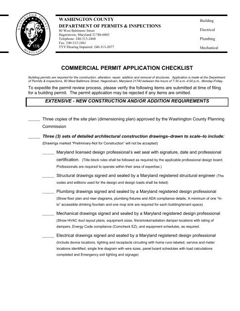 field correction notice - Washington County Maryland Home Page