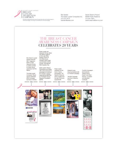 The ELC BCA Campaign Timeline - Estée Lauder Companies