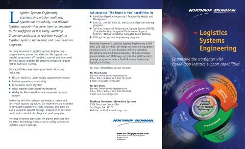 Logistics Systems Engineering - Northrop Grumman Corporation