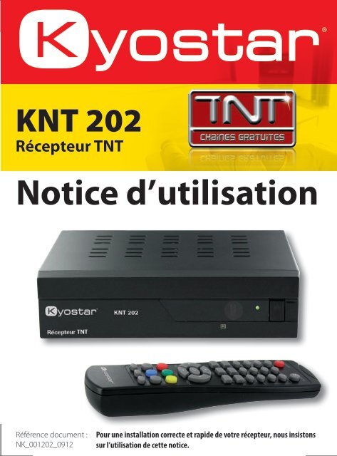 Notice d'utilisation - Kyostar