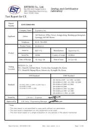 BioStation-TC CE Test Report - Suprema