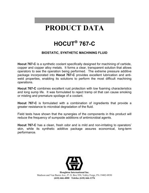 HOCUT 767-C