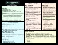 Vehicle Reference Chart