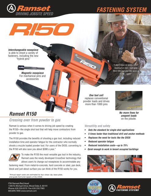 FASTENING SYSTEM - Ramset