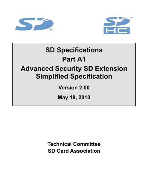 ASSD Extension Simplified Specification - SD Association