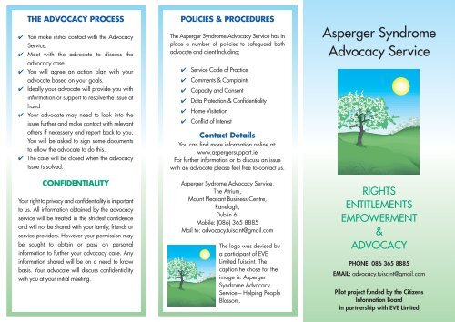 Asperger Syndrome Advocacy Service leaflet - Irish Autism Action