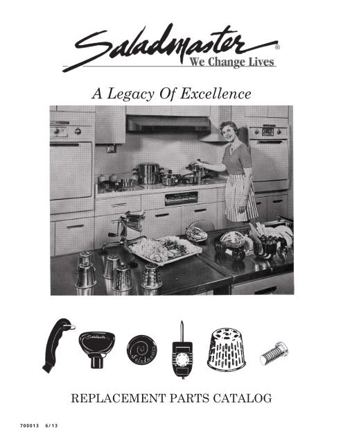REPLACEMENT PARTS CATALOG - Saladmaster Secure Site