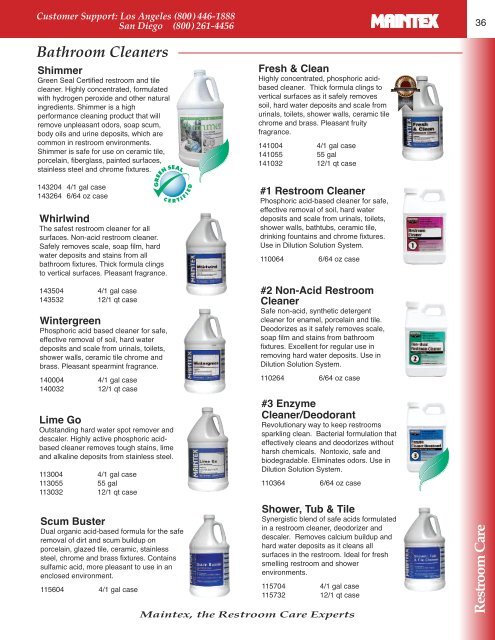 35Restroom CareRestroom C