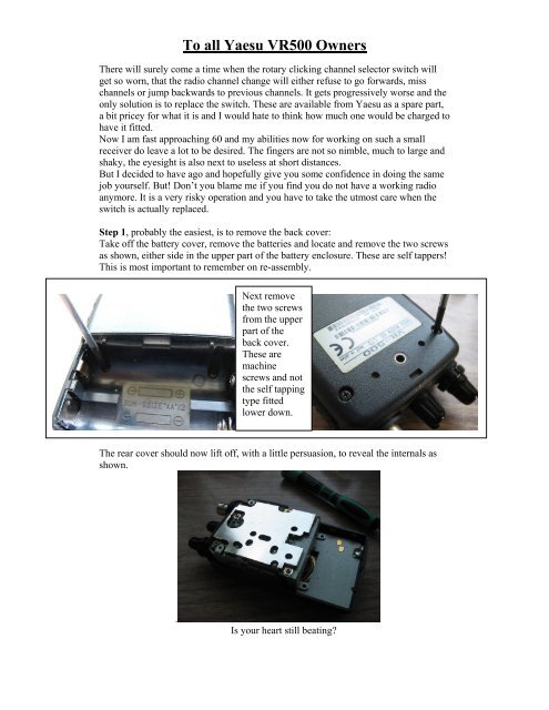 VR-500 switch - I0-049/RM - IZ0OWD