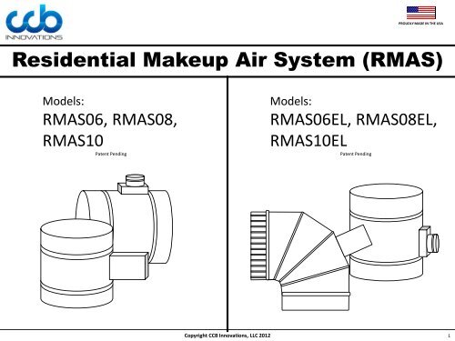 Residential Makeup Air System (RMAS) - ModernAire Hoods