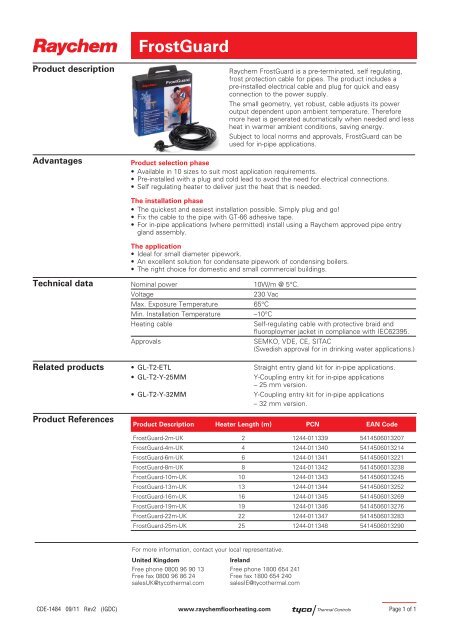 Raychem - Frostguard