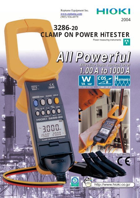 3286-20 CLAMP ON POWER HiTESTER - Reptame