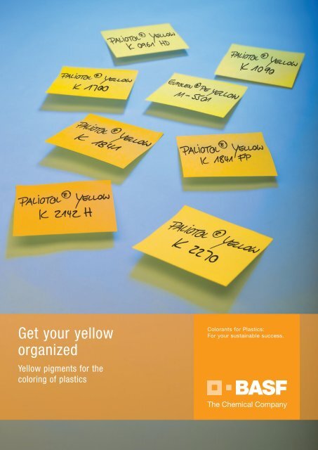 Get your yellow organized