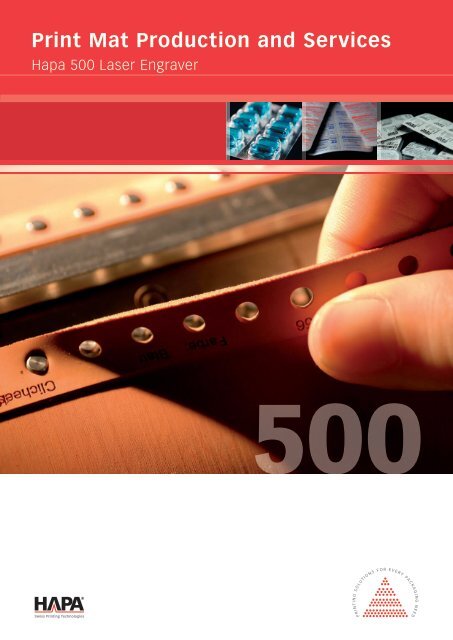 Print Mat Production and Services Brochure - Hapa