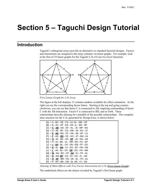 Section 5 â Taguchi Design Tutorial - Statease.info