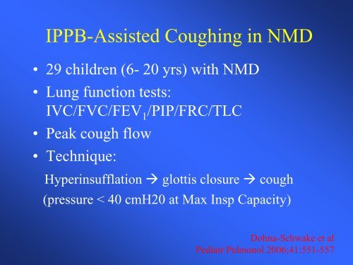 IPPB-Assisted Coughing in