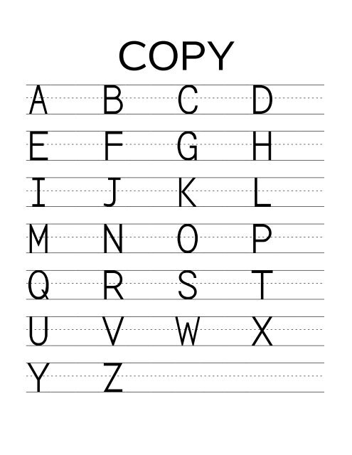 Copy Letters - Tracking Sheets