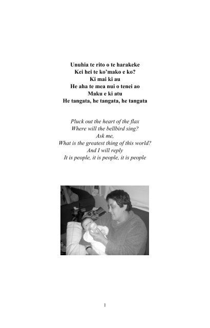 Unuhia te rito o te harakeke - Faculty of Law - The University of ...