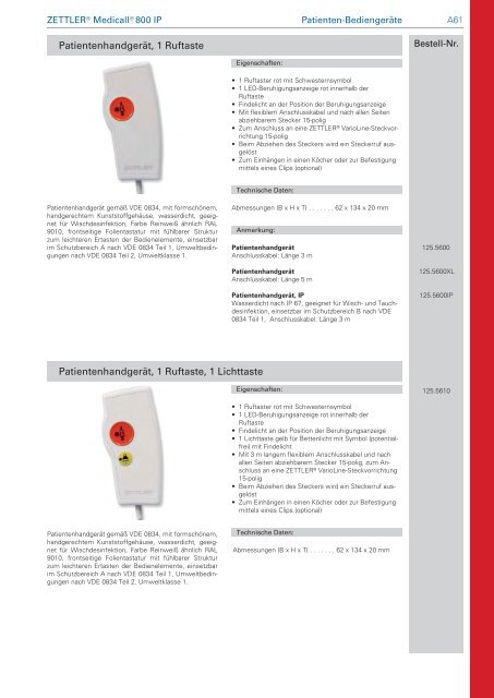 ZETTLER ® Medicall ® 80