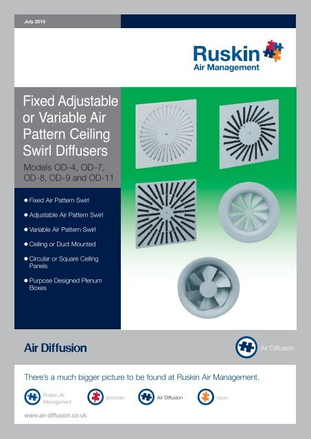 Ceiling and Swirl Diffusers - Air Diffusion