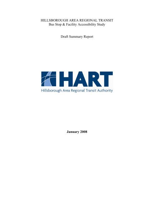 HART Bus Stop & Facility Accessibility Study Draft