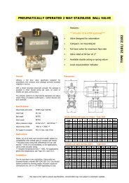 Valve Data Sheet - Actuated Ball Valve