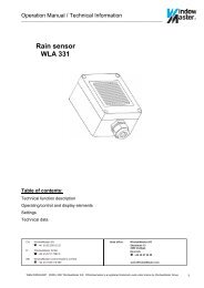 WLA 330 - WindowMaster