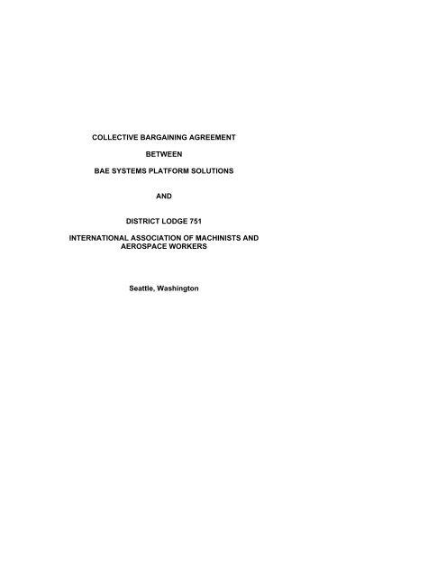 BAE Contract - IAM District 751