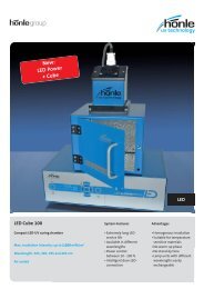 Product information SOL 500 / 1200 / 2000 - Dr. Hönle AG