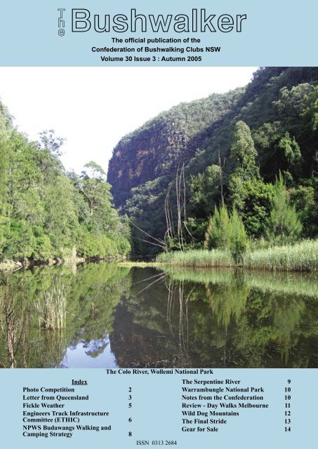Bushwalker - Confederation of Bushwalking Clubs
