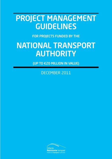 Project Management Guidelines - National Transport Authority