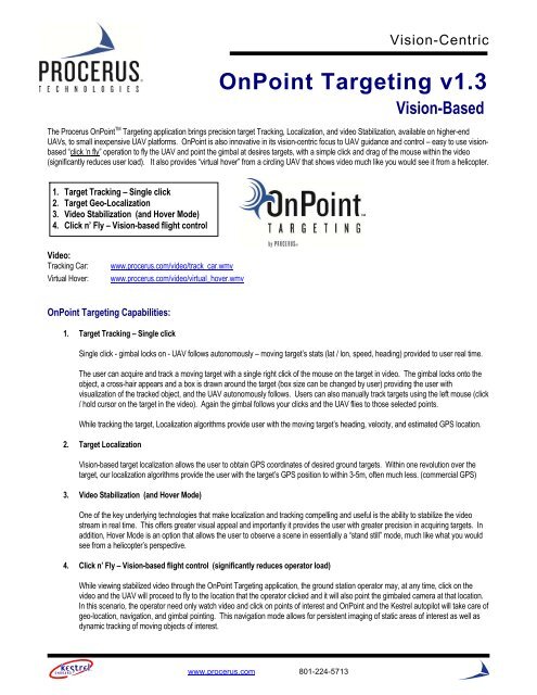 OnPoint Targeting v1.3 - Procerus Technologies