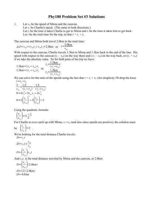 Assignment 3 Solutions 7406