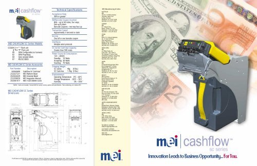 Download Cashflow SC Series Datasheet - MEI