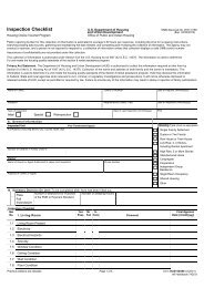 HQS Inspection Checklist - HUD