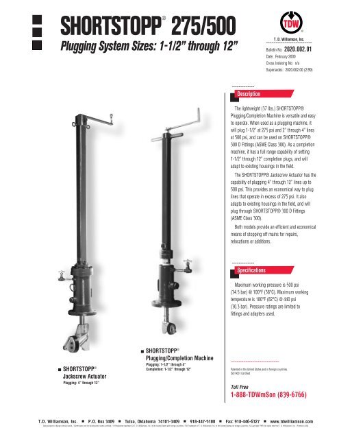 Tapping and SHORTSTOPP