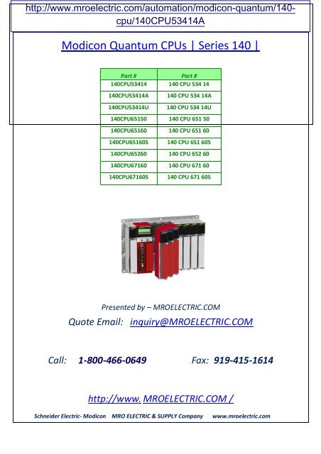 Modicon 140 CPU 534 14A PLC 140CPU534 14A CPU Processor ...