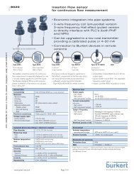 INLINE Flow Sensor - Burkert