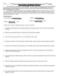 3- solubility worksheet