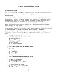 Pediatric Symptom Checklist (PSC) - KMAP