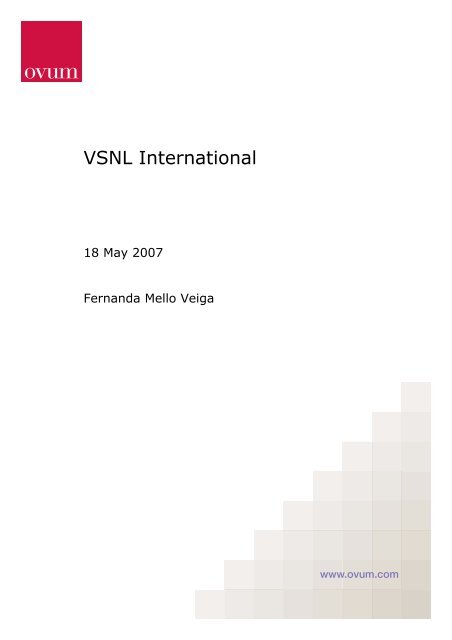 VSNL International OVUM Profile - Tata Communications