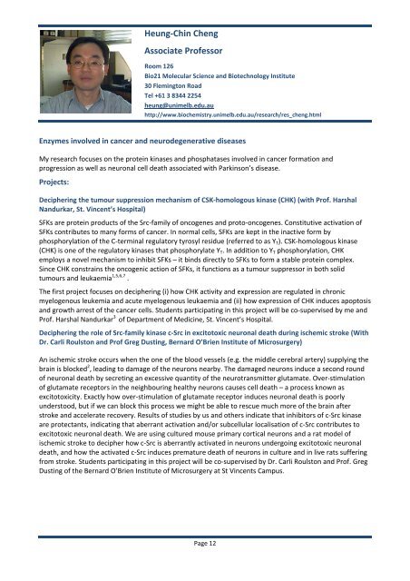 Heung-Chin Cheng Associate Professor - Department of ...
