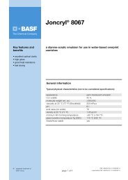 Joncryl 9010 (13-05-2008):TDS BASF Template.qxp.qxd