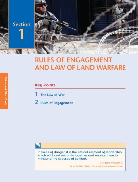 rules of engagement and law of land warfare - UNC Charlotte Army ...